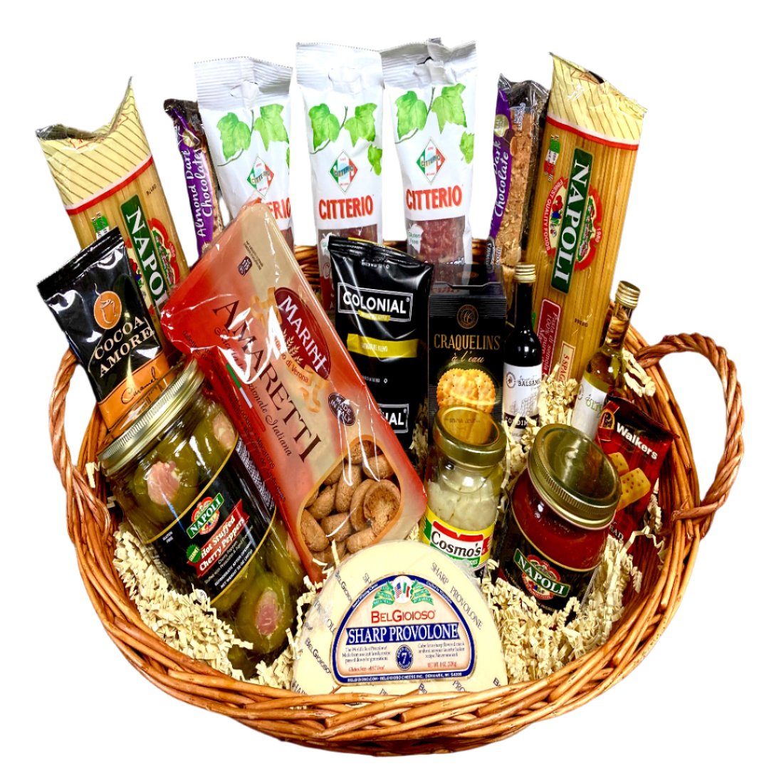 Italian Sampler Basket – Delavignes Gourmet Food & Gifts